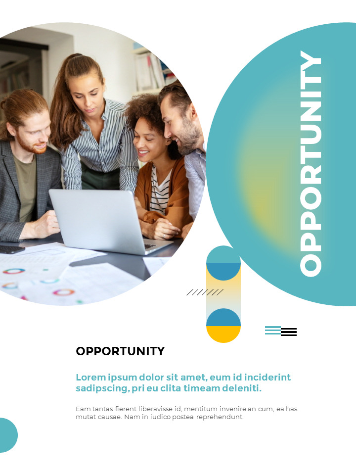 Business Modern Geometric Cover Simple PPT Templates