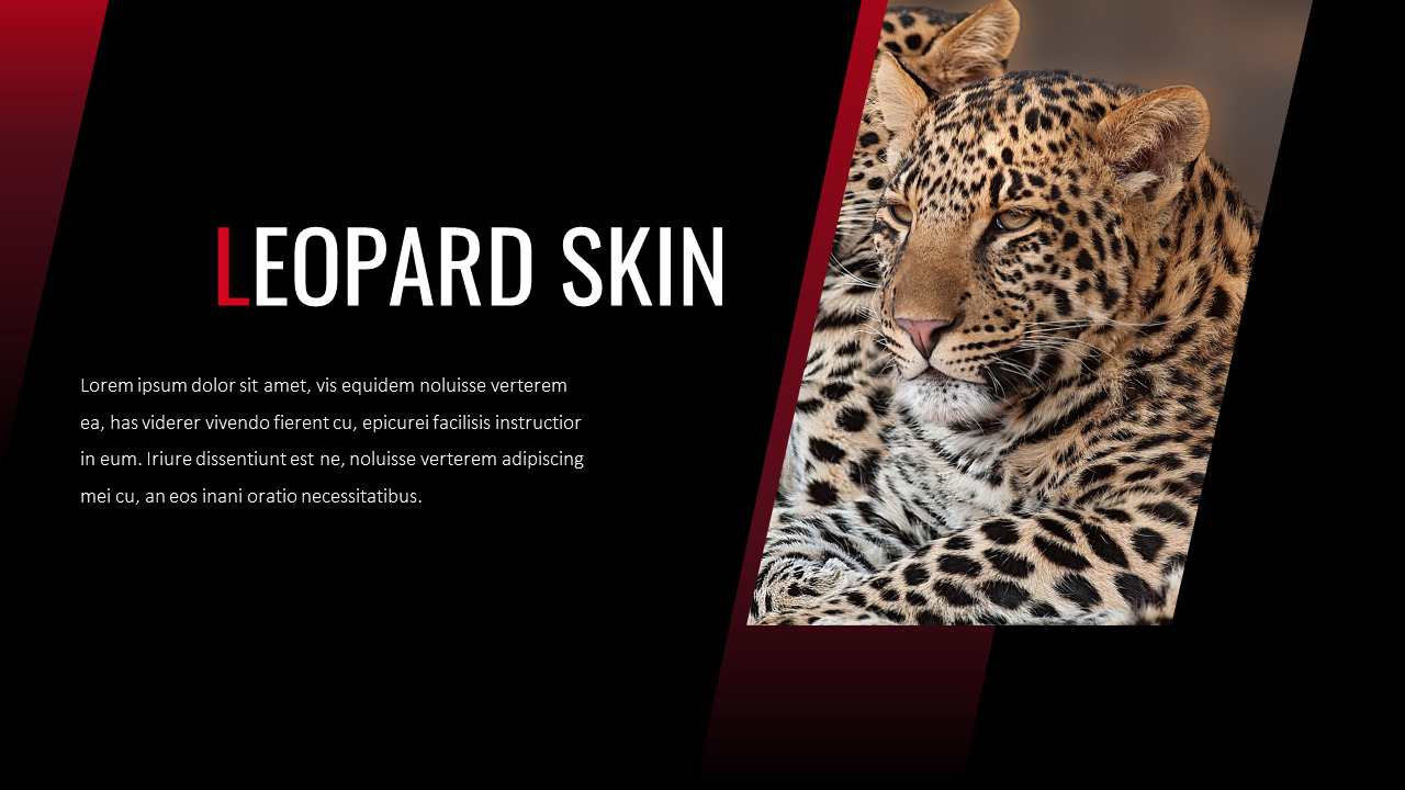 Leopard Simple Presentation Google Slides Template|Lifestyle