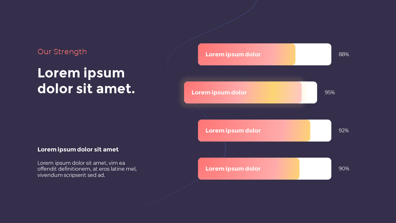 Modern Neon Glass Background Business PPT Templates Design|Pitch Decks