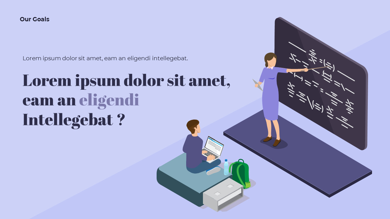 Online Education Simple PPT Templates