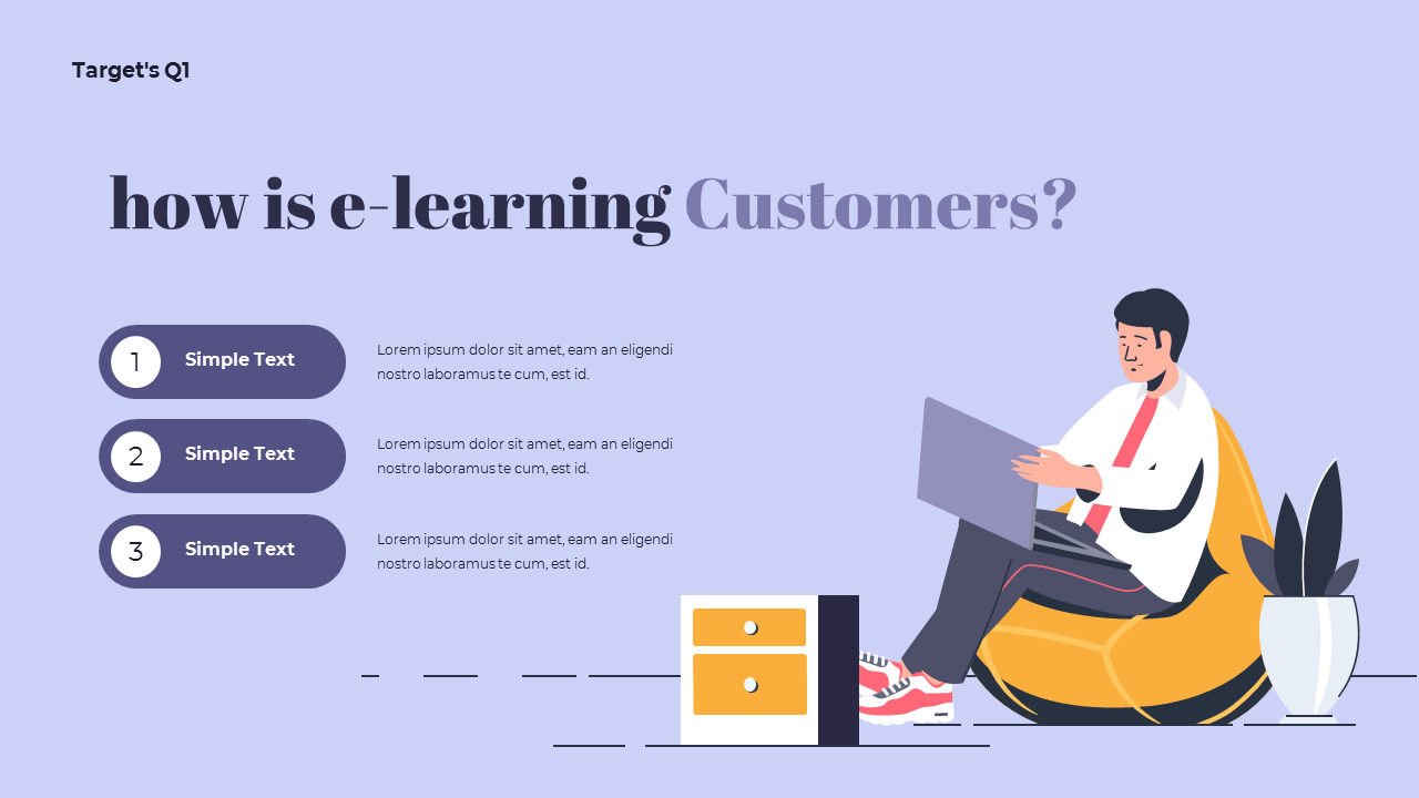 Online Education Simple PPT Templates