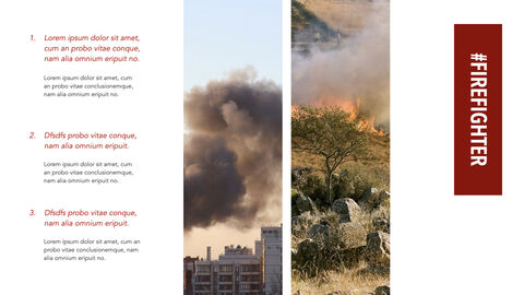 Firefighter company profile template design|Business|Keynote