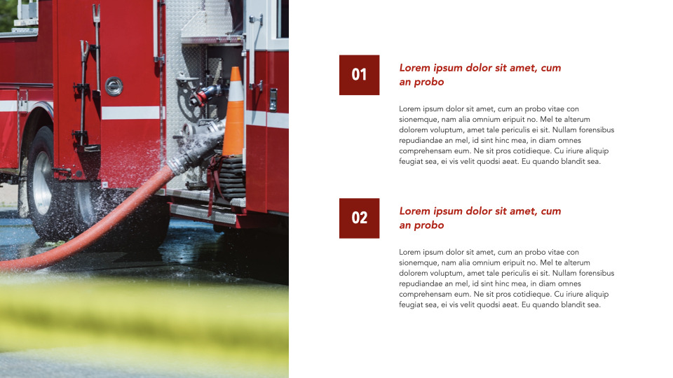 Firefighter company profile template design|Business|Keynote