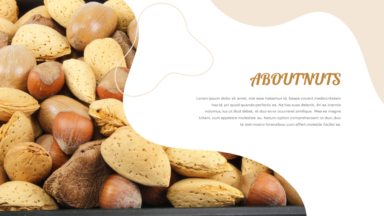 Various of Nuts google slides template|Food