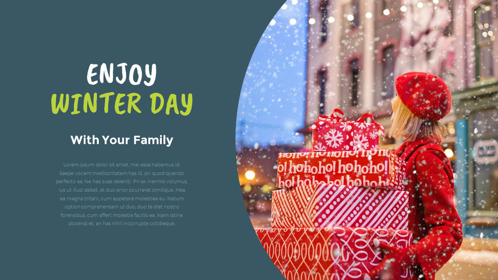 Winter Christmas Google Slides Themes for Presentations|Culture