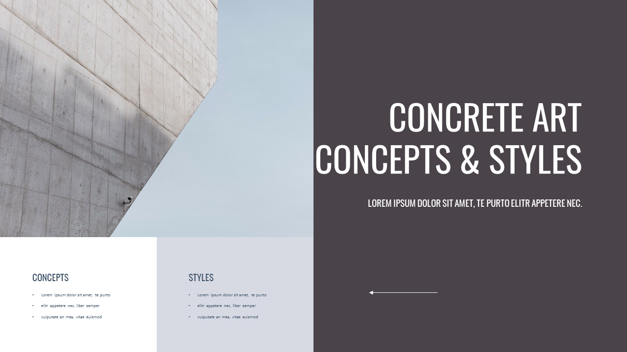 Concrete Simple Slides Design|Housing|Google