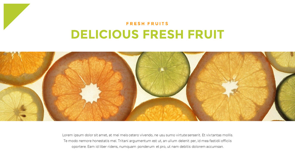 Fresh Fruits Google presentation|Food|Slides