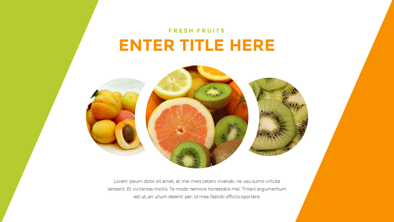 Fresh Fruits Google presentation|Food|Slides