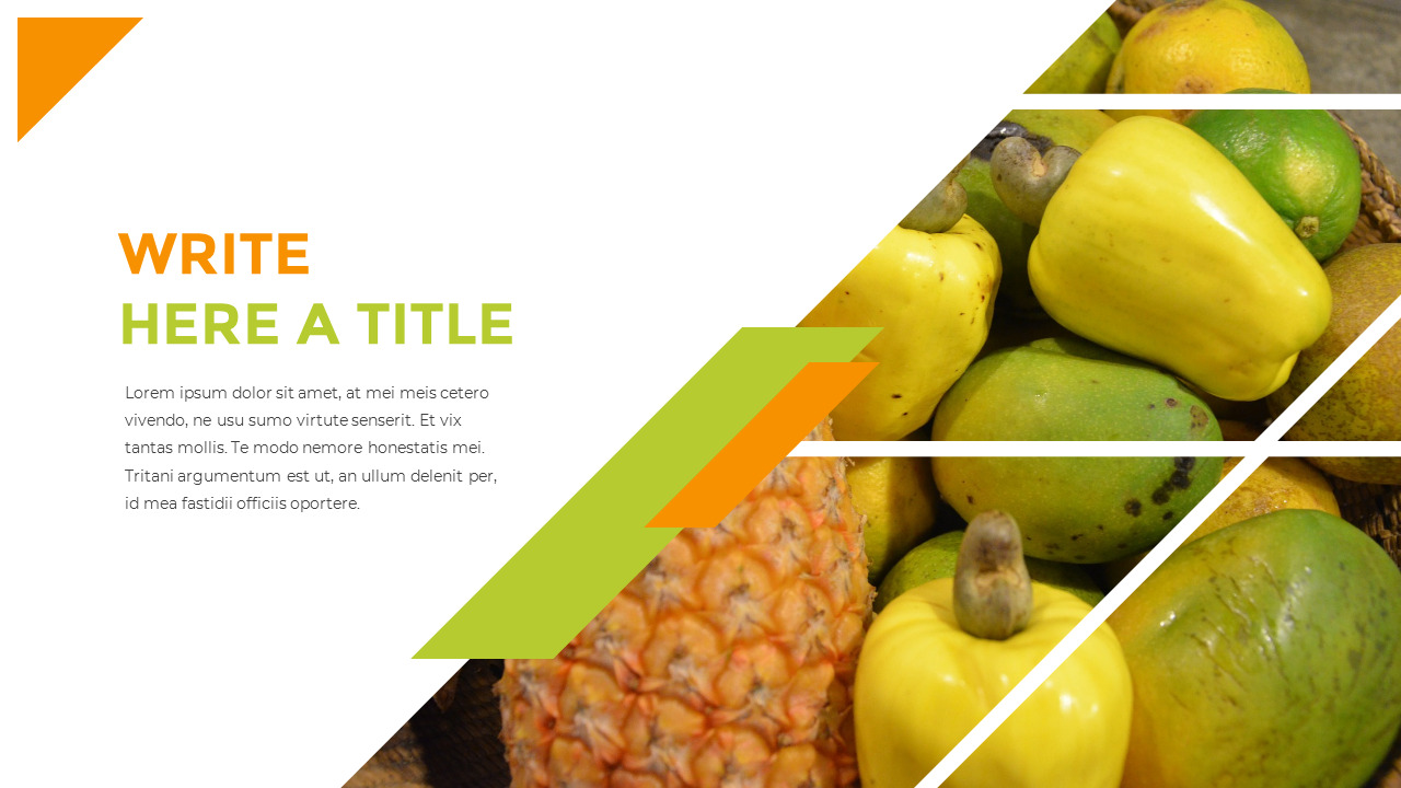 Fresh Fruits Google presentation|Food|Slides