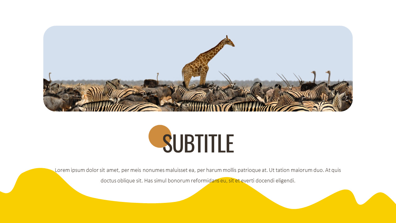 Giraffe Best Google Slides|Animal