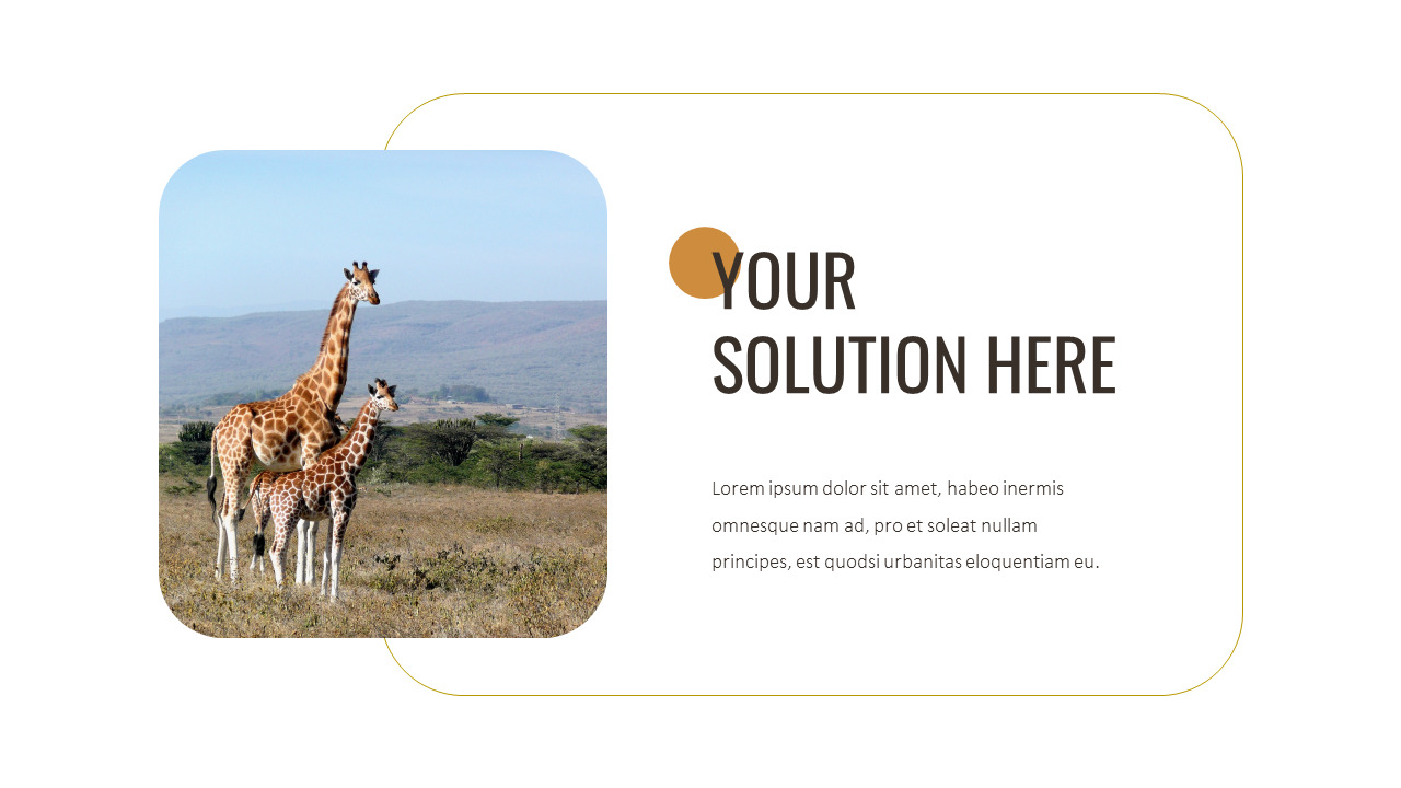 Giraffe Best Google Slides|Animal