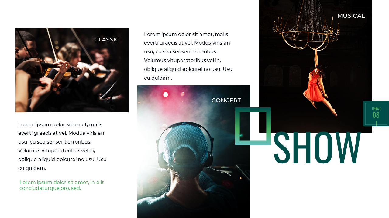 Untact Life slide template