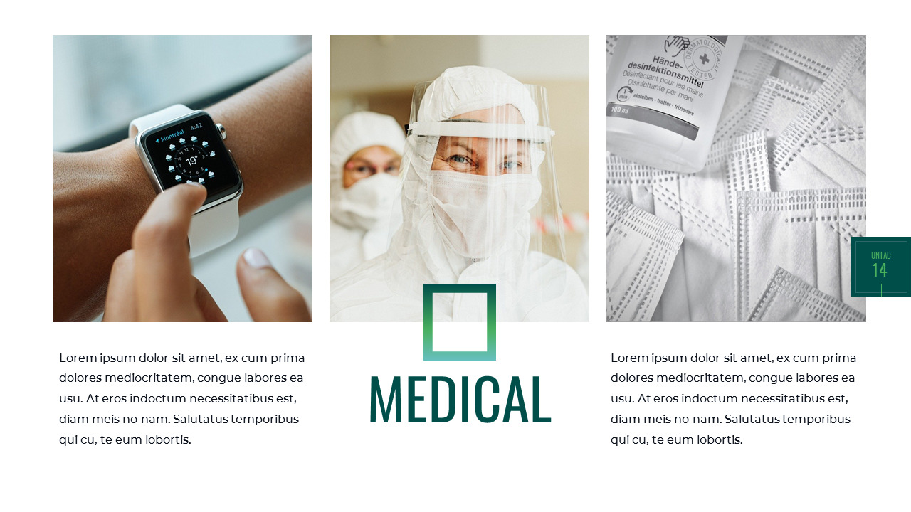 Untact Life slide template