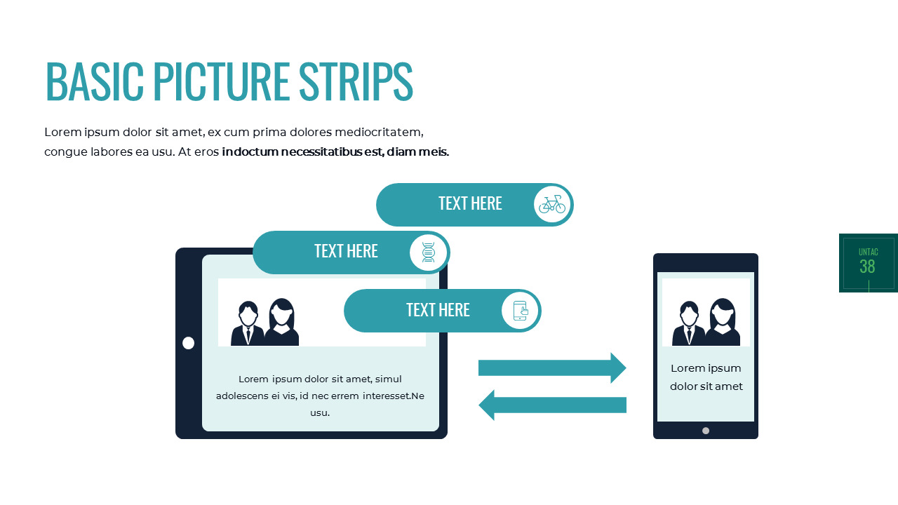 Untact Life slide template
