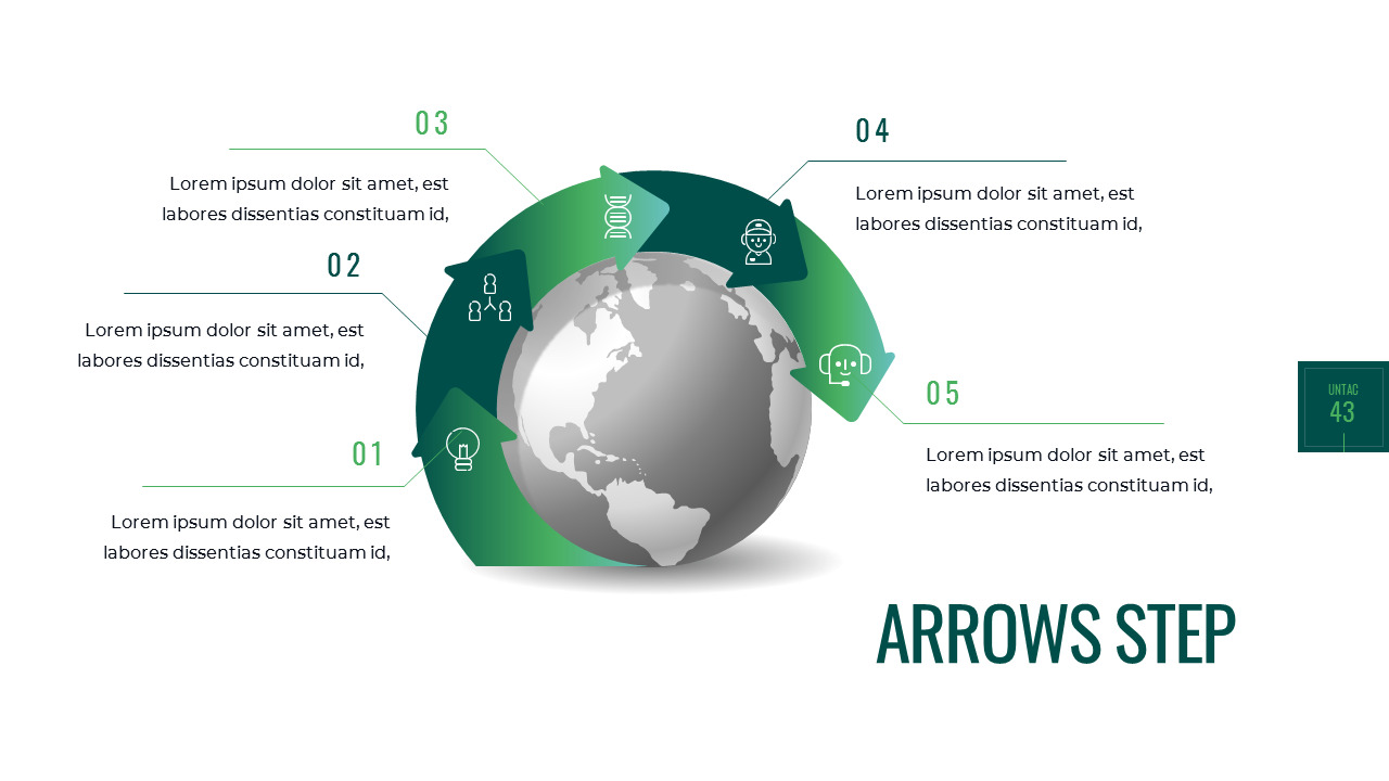 Untact Life slide template