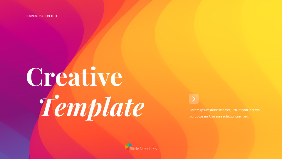 Abstract Wavy Background Creative Business pitch presentation template ...