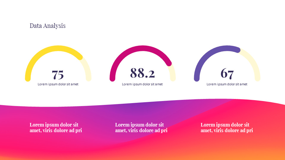 Abstract Wavy Background Creative Business pitch presentation template ...