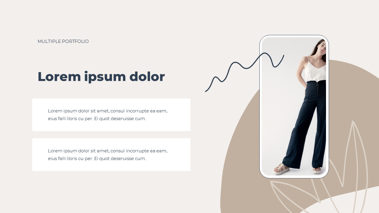Abstract Style Pitch Deck powerpoint animation template