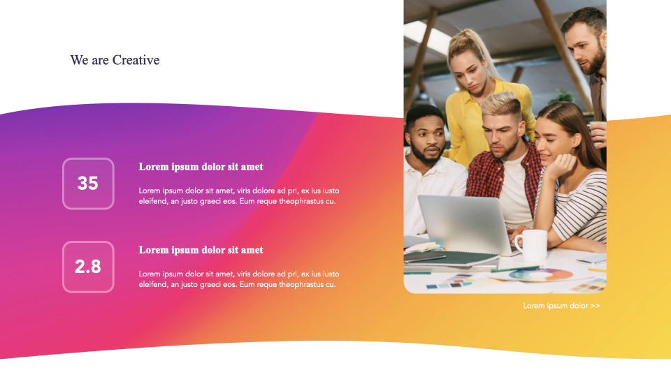 Abstract Wavy Background Creative Business Apple Keynote Template|Pitch ...