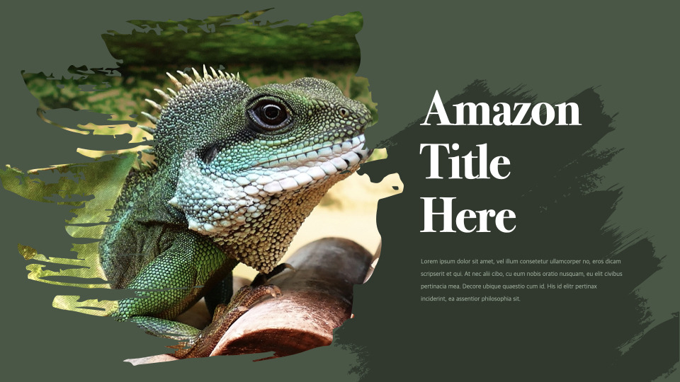 Amazon company profile template design|Lifestyle|Keynote
