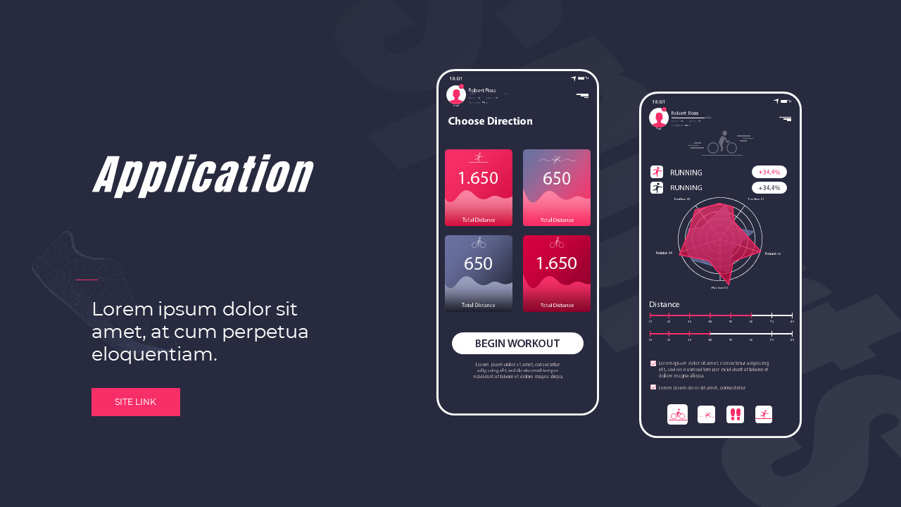 Animated Templates - Fitness & Sports Application Service