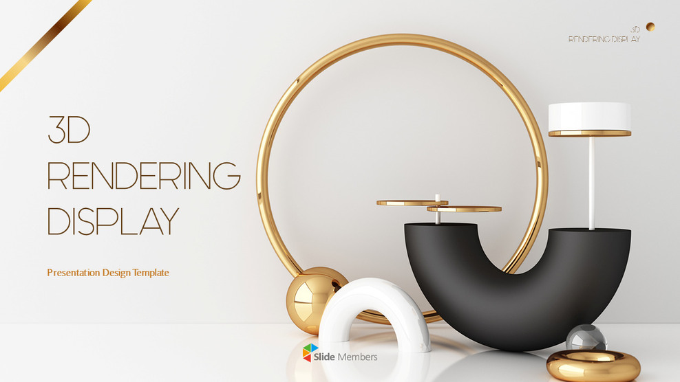 3d Rendering Display Easy PowerPoint Design