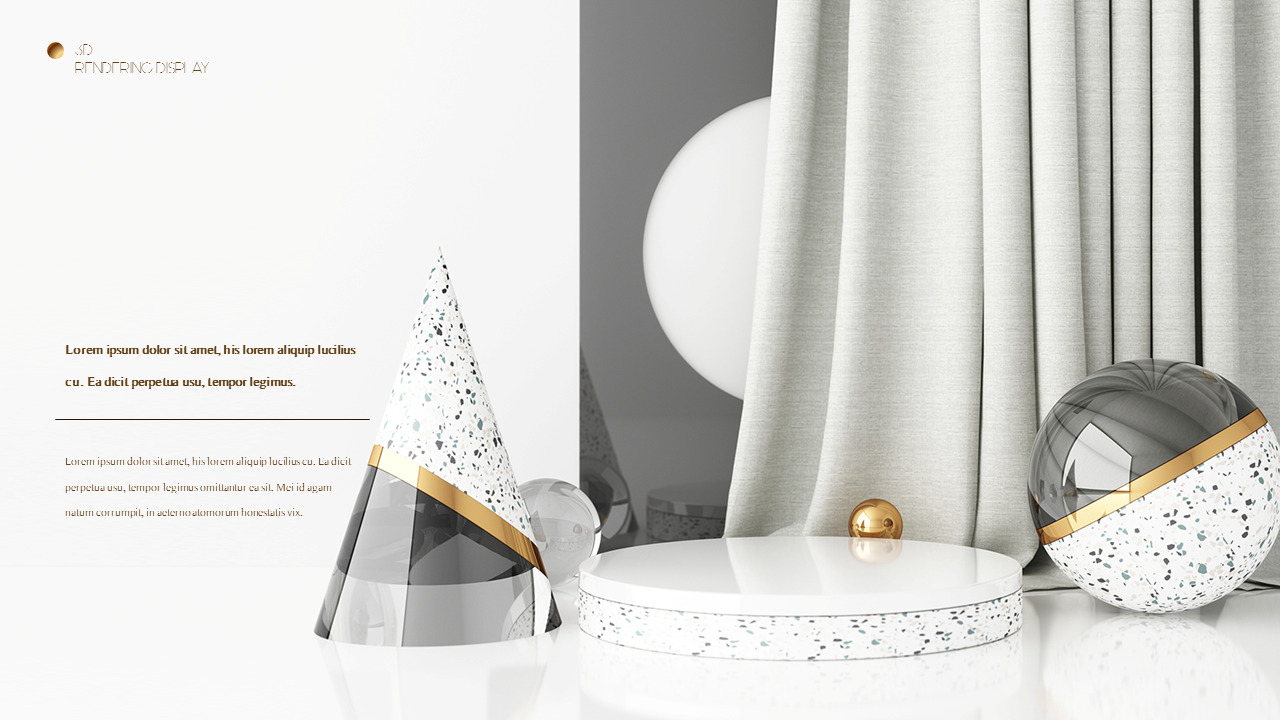 3d Rendering Display Easy PowerPoint Design