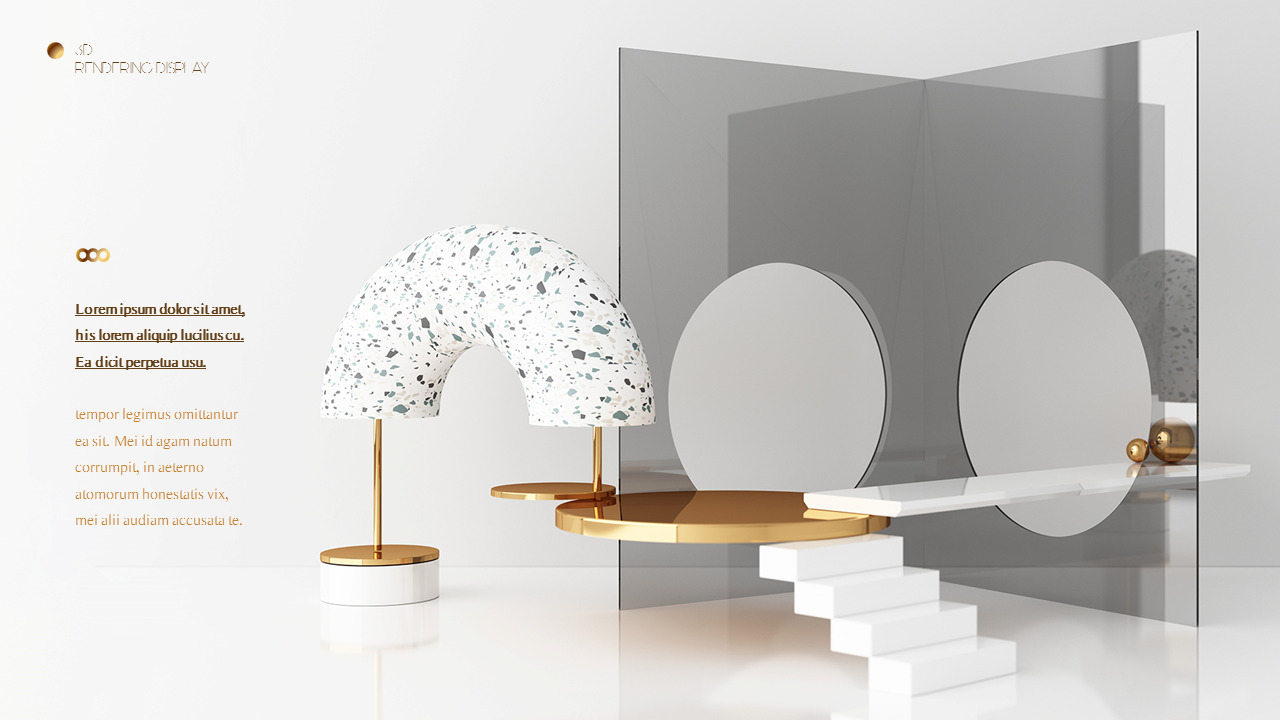 3d Rendering Display Easy PowerPoint Design