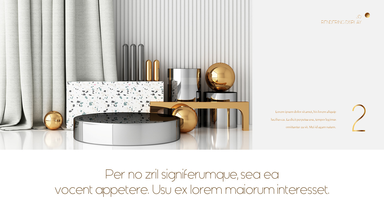 3d Rendering Display Easy PowerPoint Design