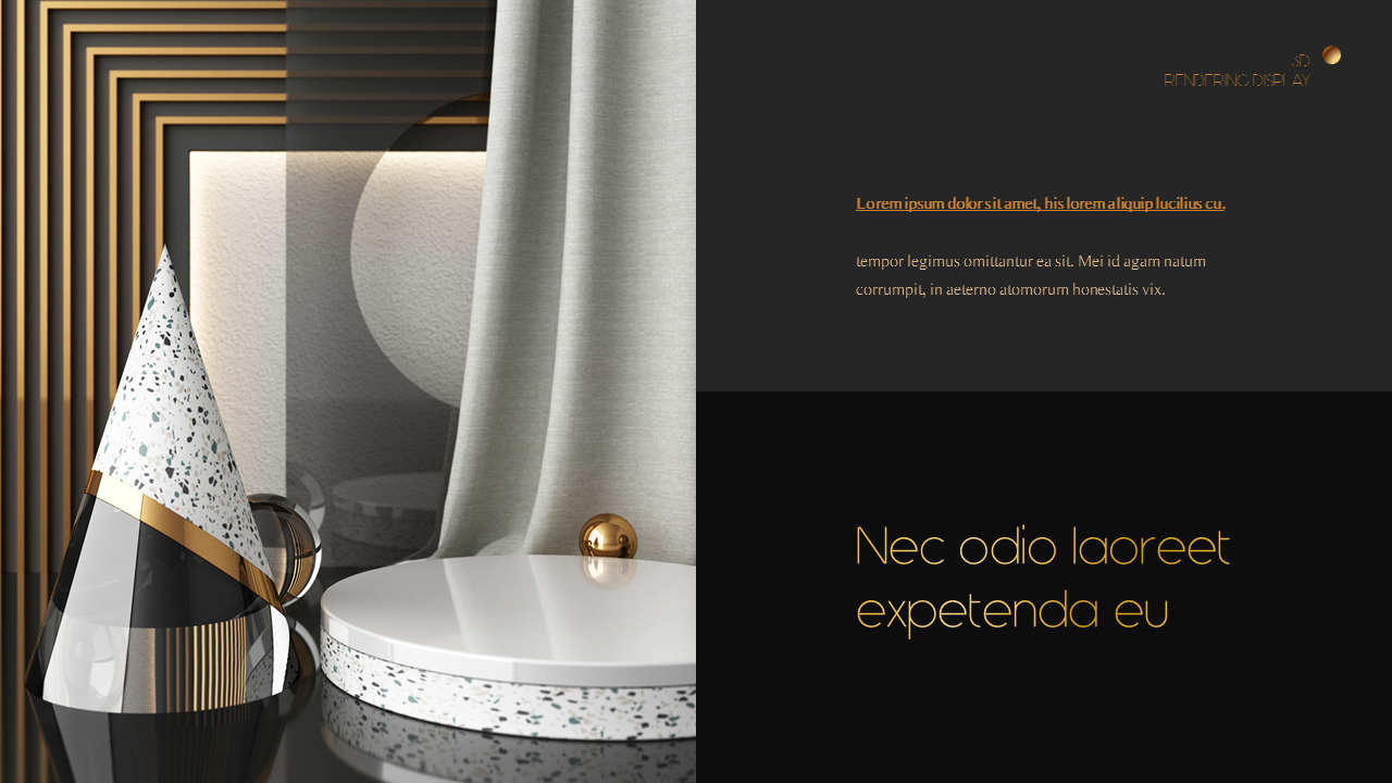 3d Rendering Display Easy PowerPoint Design