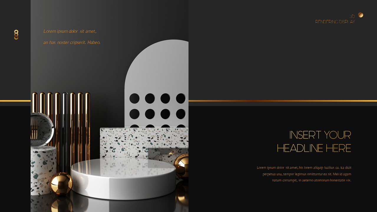 3d Rendering Display Easy PowerPoint Design