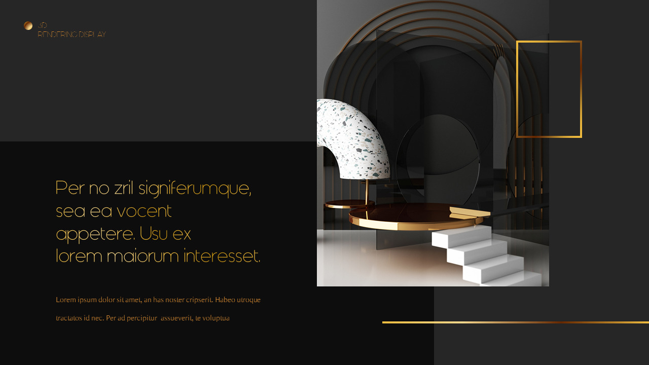 3d Rendering Display Easy PowerPoint Design