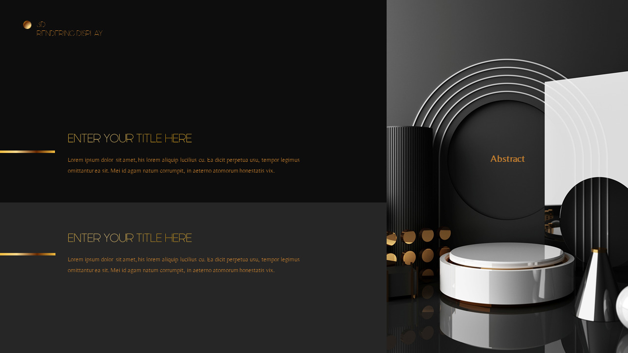 3d Rendering Display Easy PowerPoint Design