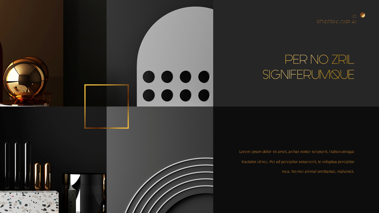 3d Rendering Display Easy PowerPoint Design