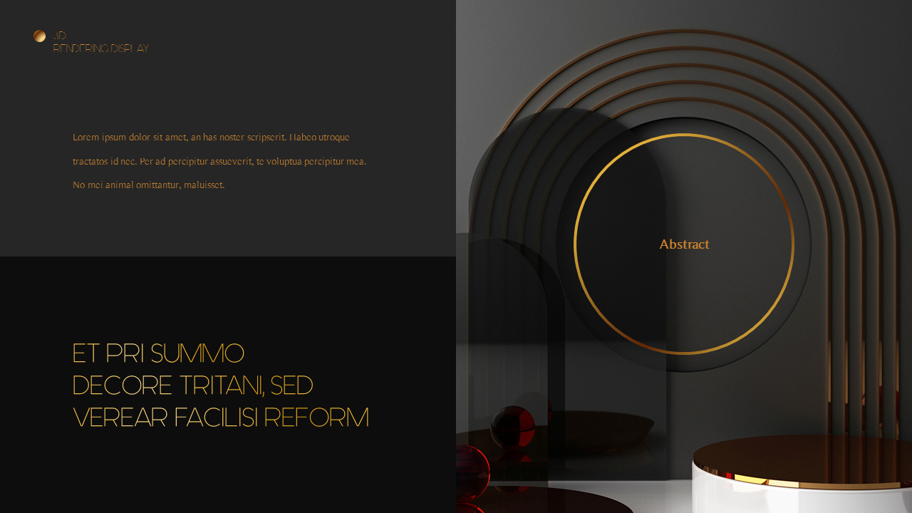 3d Rendering Display Easy PowerPoint Design