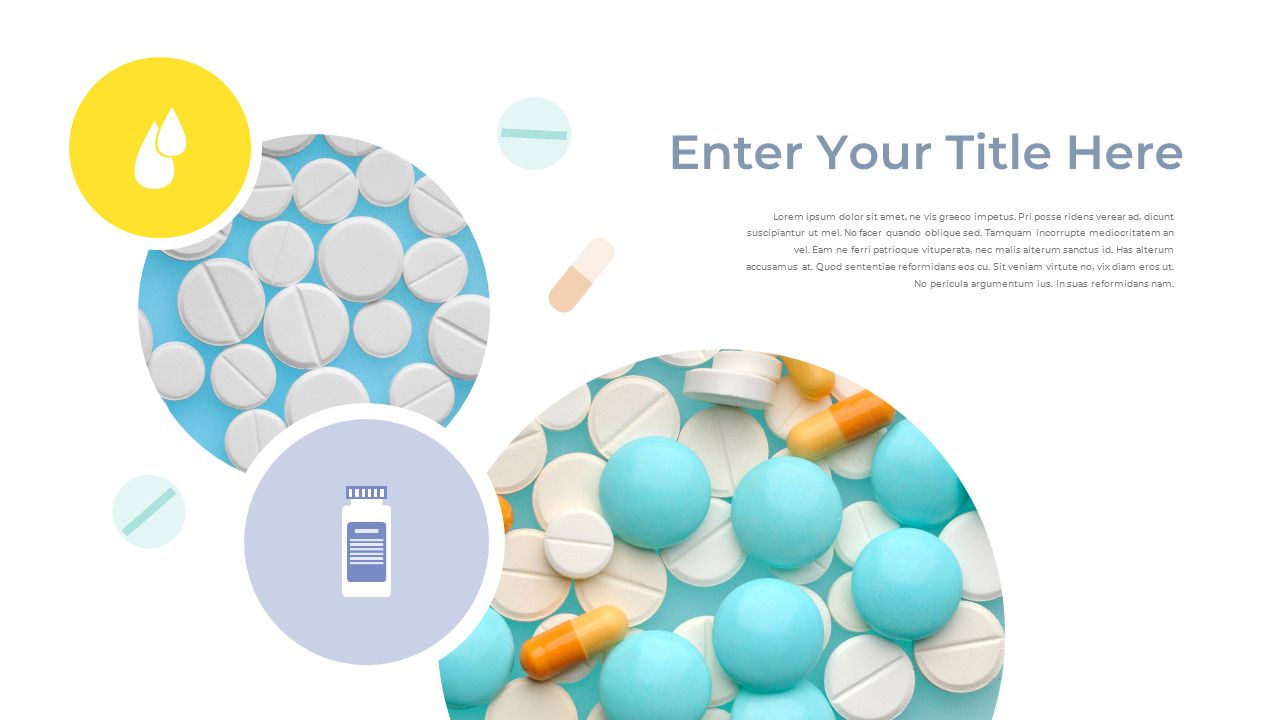 Creative Concept Made of Pills Google PowerPoint|Medical|Slides