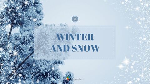 Winter Snow Presentation Google Slides Templates|Nature