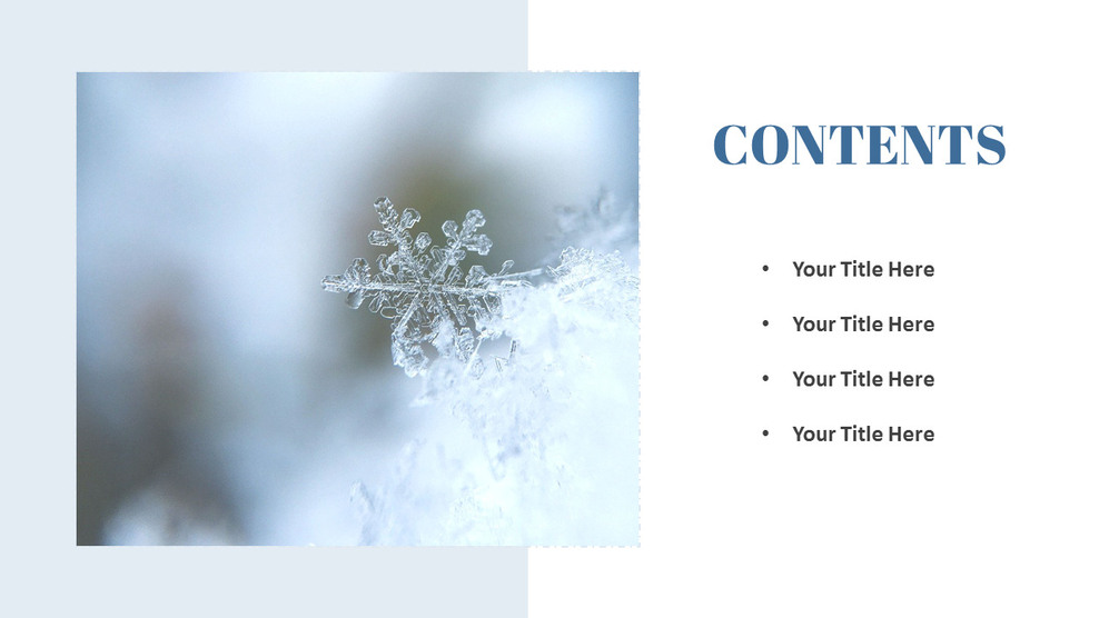 Winter Snow Presentation Google Slides Templates|Nature