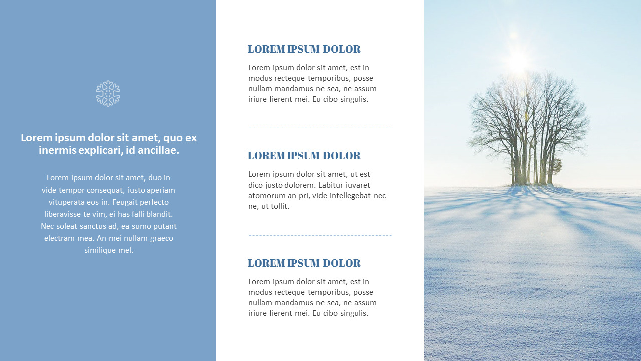 Winter Snow Presentation Google Slides Templates|Nature
