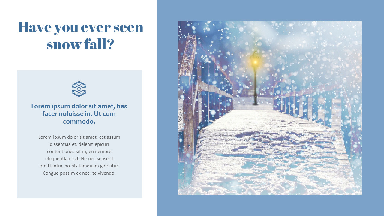 Winter Snow Presentation Google Slides Templates|Nature