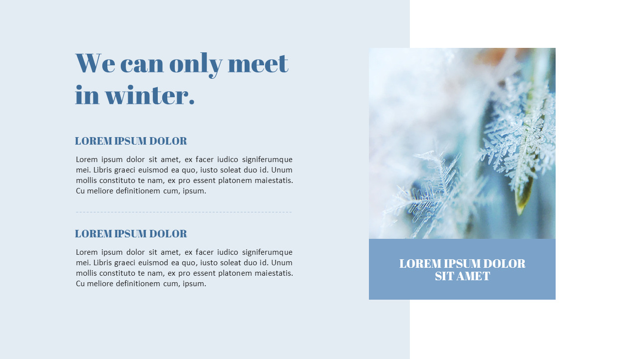 Winter Snow Presentation Google Slides Templates|Nature