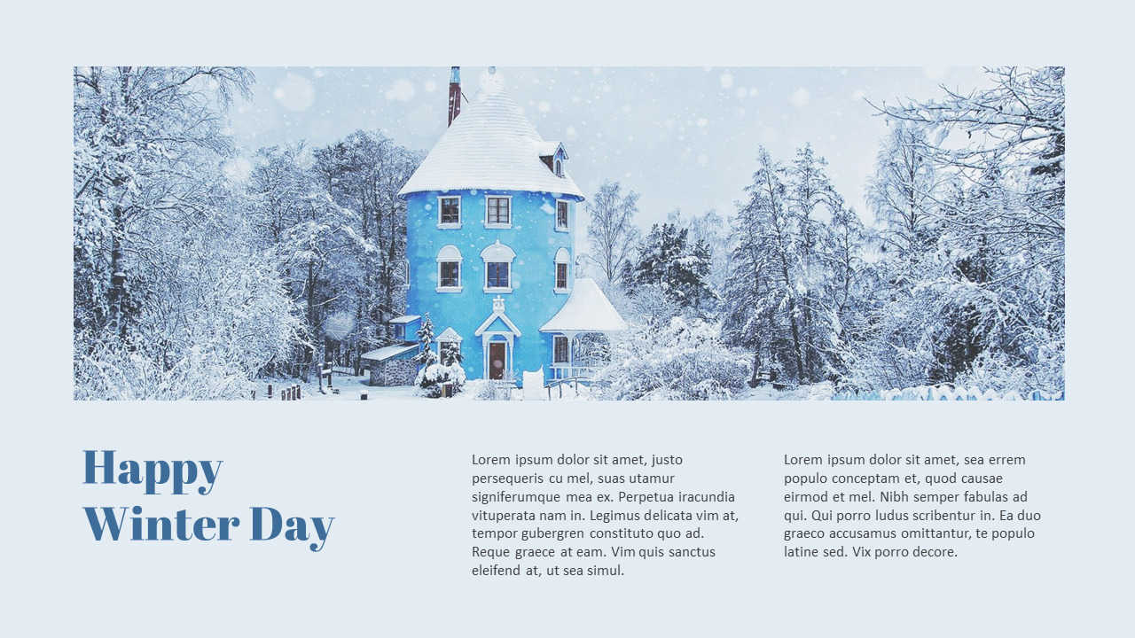 Winter Snow Presentation Google Slides Templates|Nature