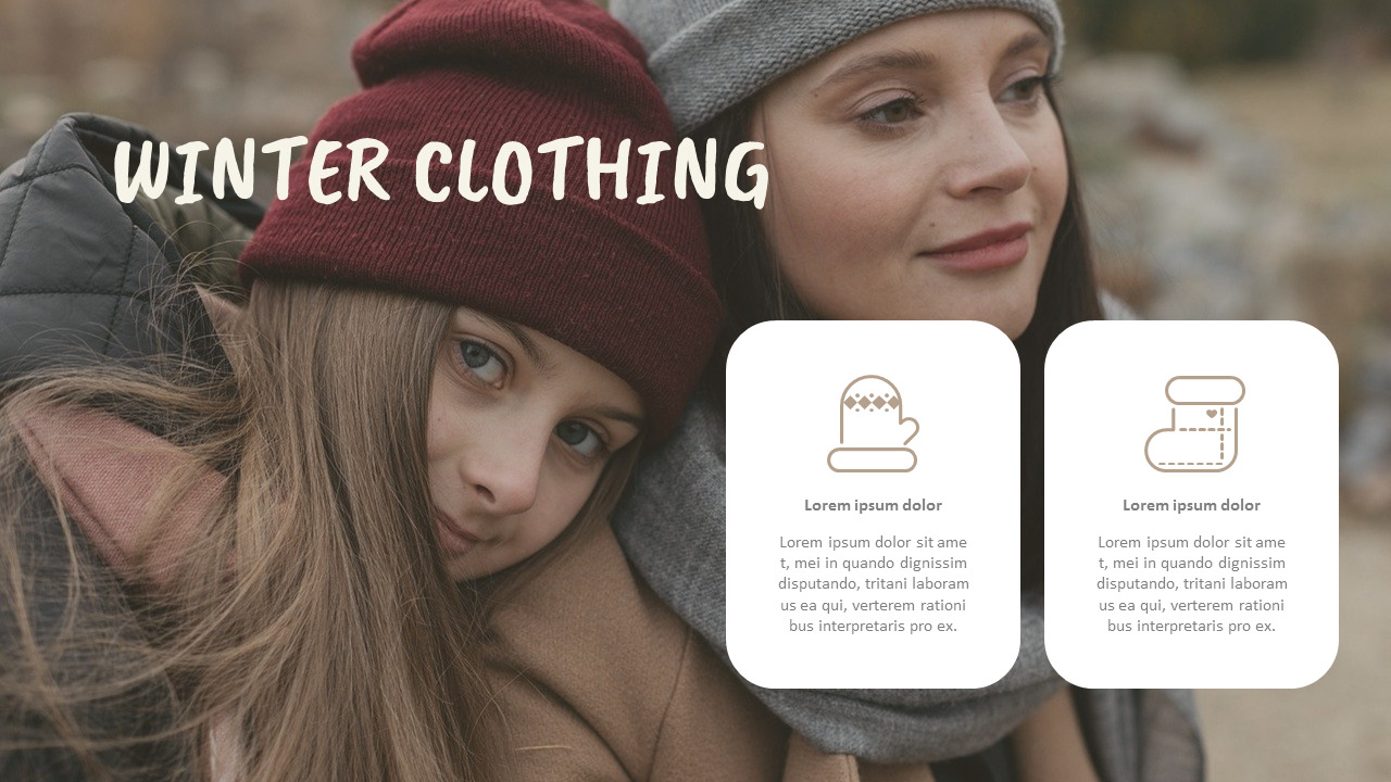 winter clothes Google PPT Templates|Fashion|Slides