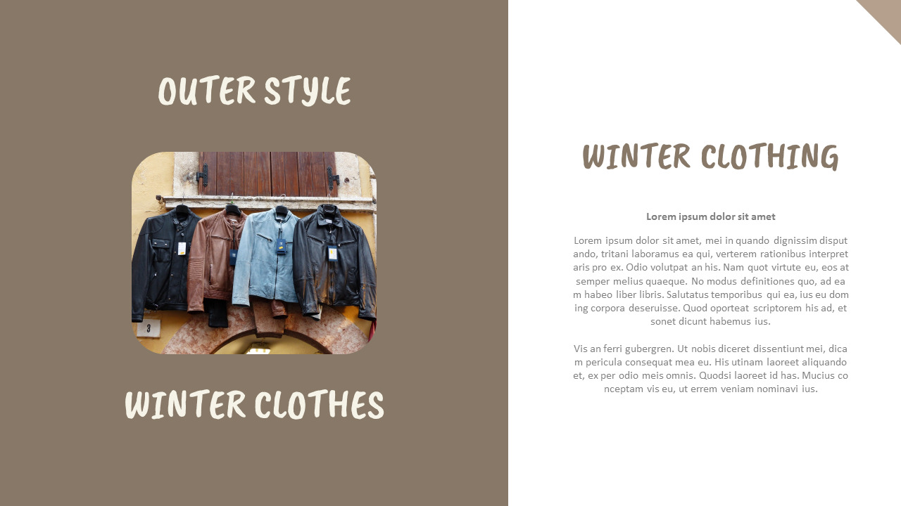 winter clothes Google PPT Templates|Fashion|Slides