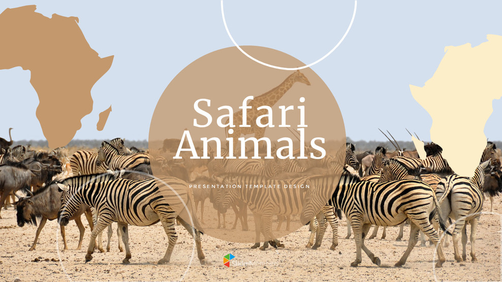 Safari Animals Google Presentation Templates|Slides