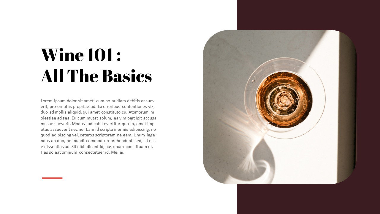 WINE 101 Simple Google Slides|Food