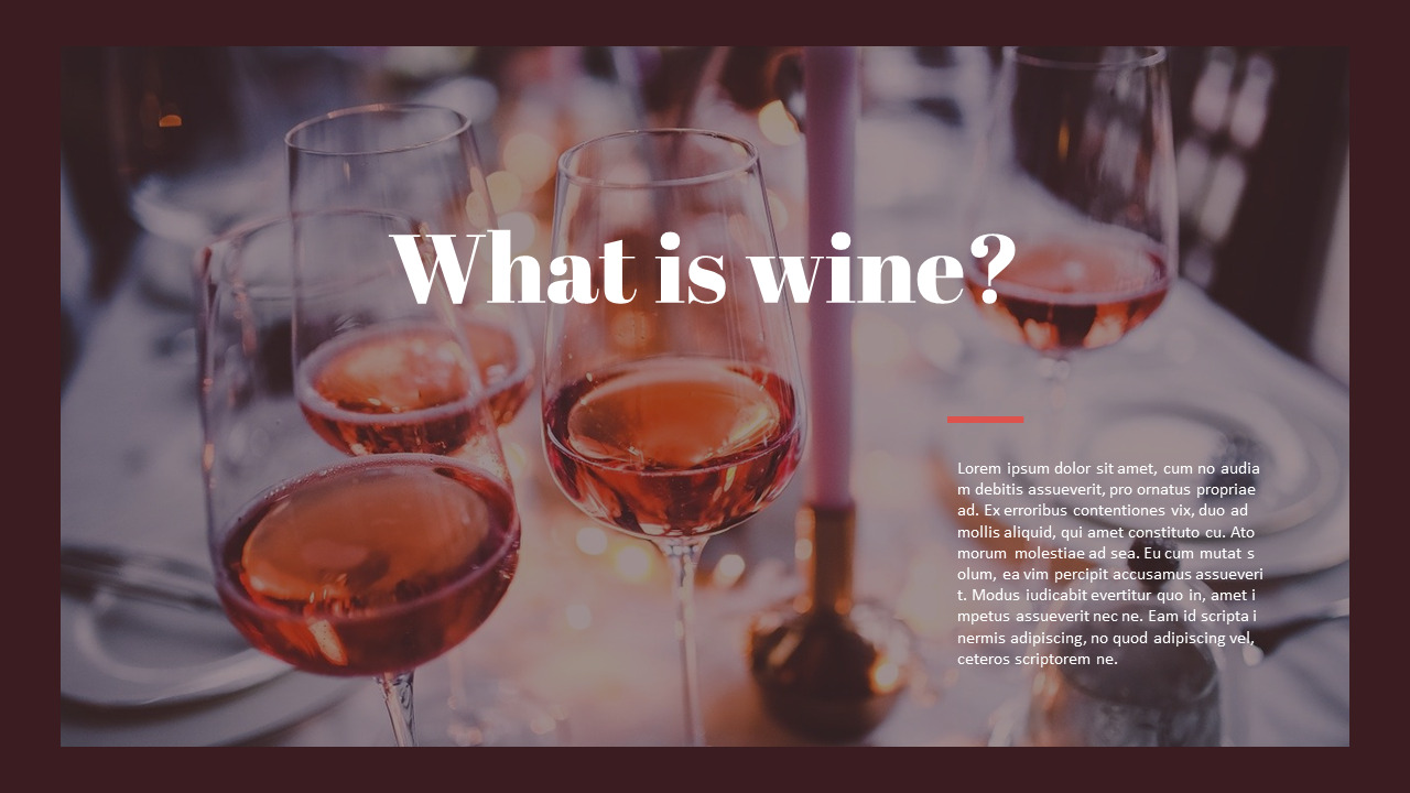 WINE 101 Simple Google Slides|Food