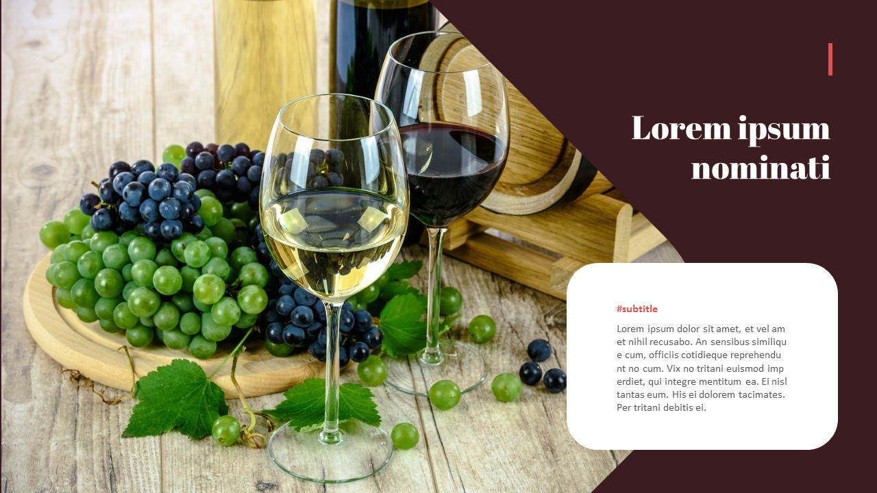 WINE 101 Simple Google Slides|Food