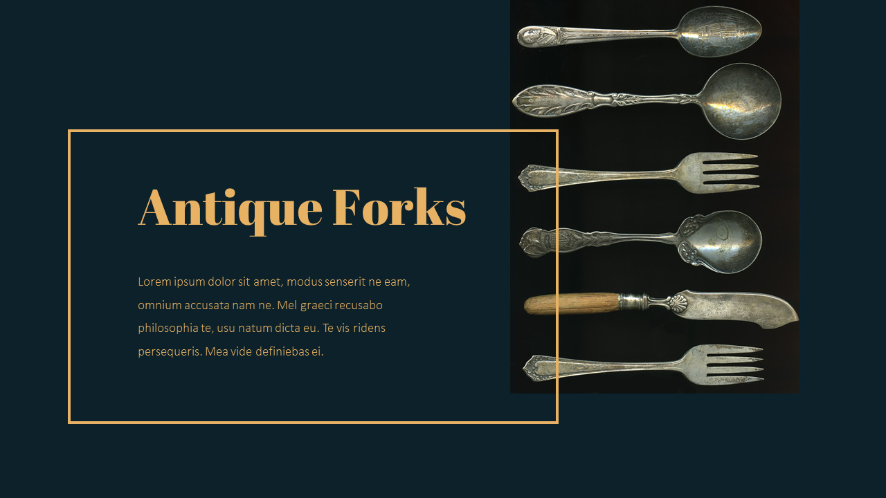 Cutlery Simple Google Slides Templates