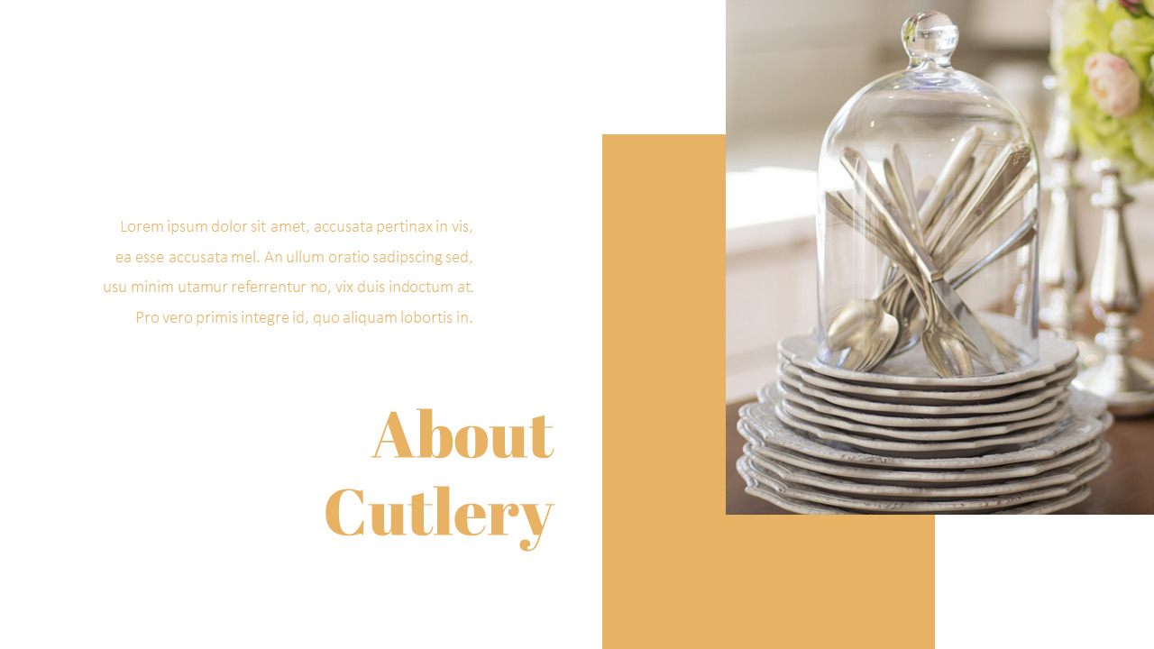 Cutlery Simple Google Slides Templates